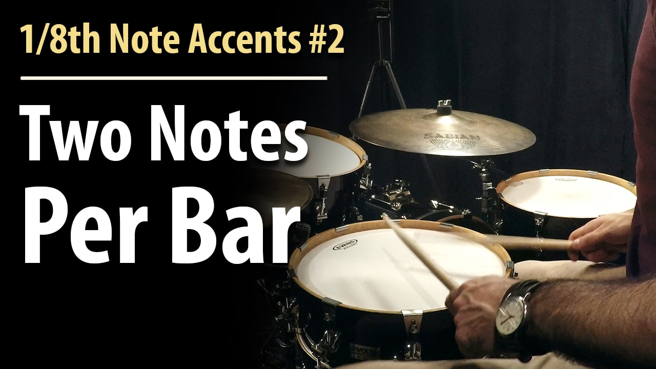 Dynamics and Stick Control | 1/8th Note Accents #2 | Drum Lesson
