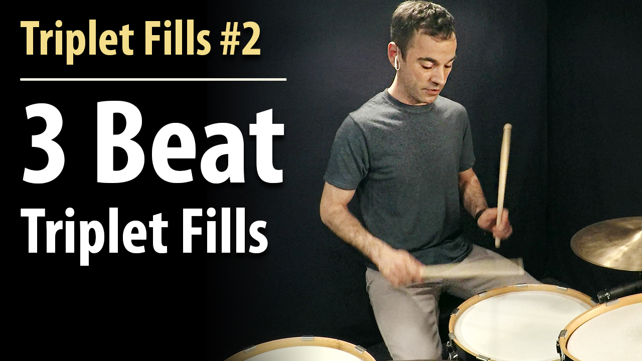 3-Beat Triplet Fills | Triplet Fills #2 | Drum Lesson | Simpledrummer
